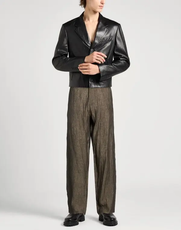 Masnada Linen Tapered Leg Trousers