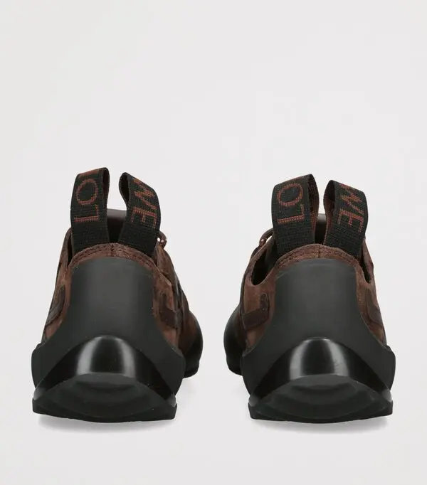 Loewe Suede Grip Sneakers - Brown