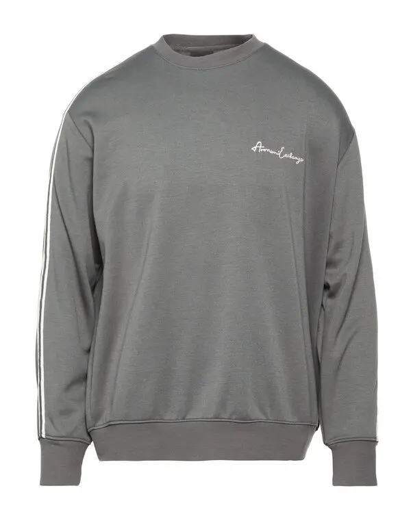 Armani Exchange Sweatshirt With Embroidered Logo And Side Stripes