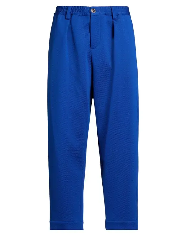 Marni Polyester, Wool, And Polyamide High-waisted Tapered Leg Trousers - Blue