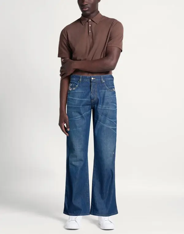 DIESEL® Distressed Faded Straight-leg Jeans
