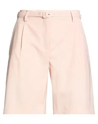 LARDINI Wool Blend Bermuda Shorts With Belt - Pink