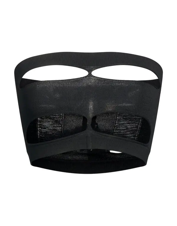 Rick Owens Virgin Wool Distressed Knit Tube Top