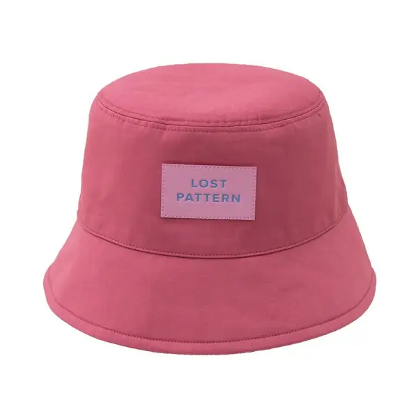 LOST PATTERN Cotton Reversible Bucket Hat - Red