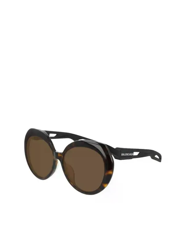 Balenciaga Hybrid Round-frame Sunglasses