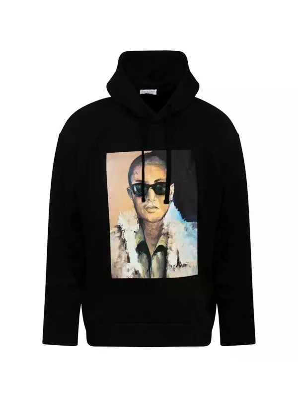 IH NOM UH NIT Pharrell Williams Graphic Print Hoodie - Black