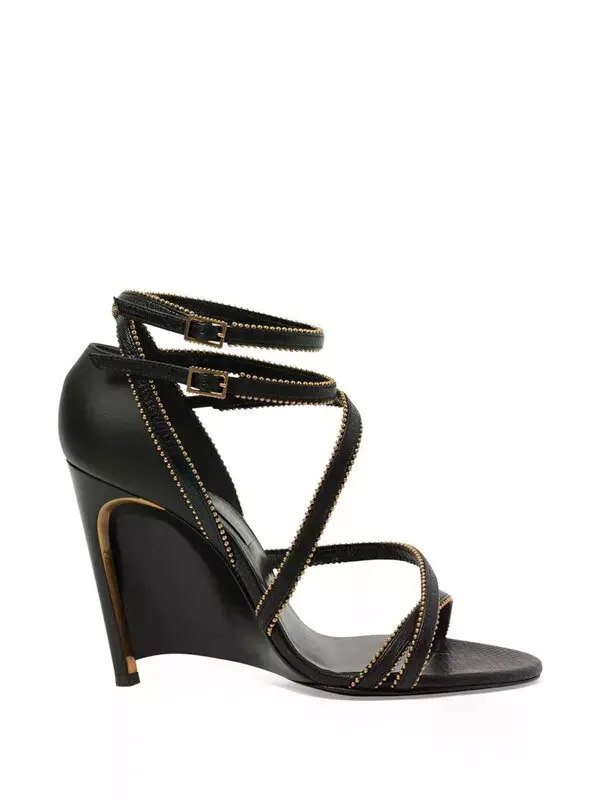 LANVIN Embellished Wedge Pumps