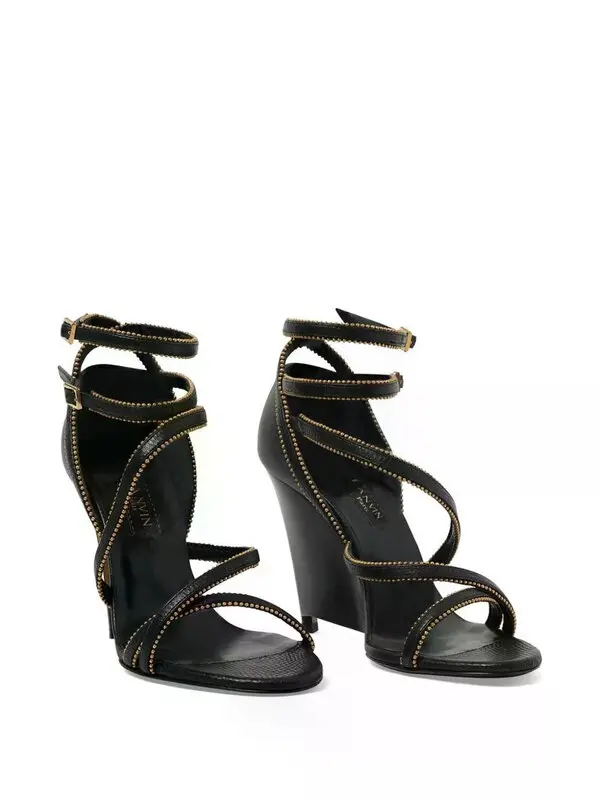 LANVIN Embellished Wedge Pumps