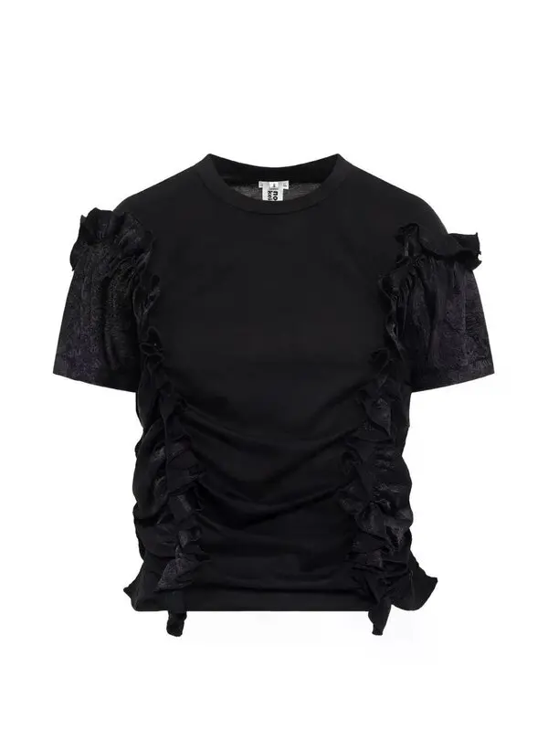Noir Kei Ninomiya Ruffled Crewneck T-shirt
