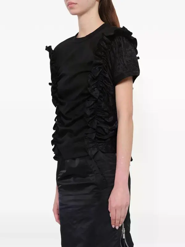 Noir Kei Ninomiya Ruffled Crewneck T-shirt