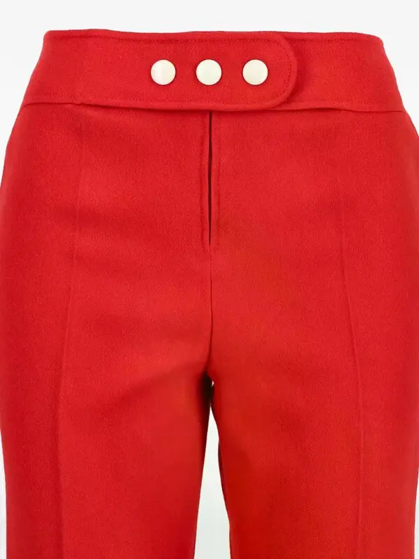 COURREGES Cropped Trousers With Button Detail