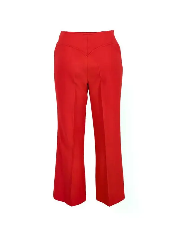 COURREGES Cropped Trousers With Button Detail