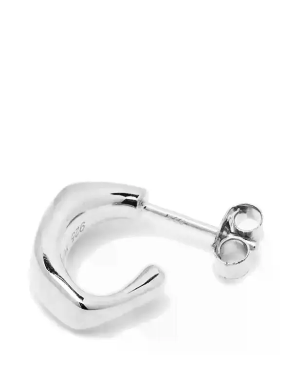 YOJ Sterling Polished Hoop Single Earring
