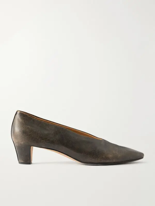 Calvin Klein Bri' Leather Pumps - Black