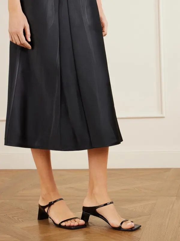 Calvin Klein Tilda Leather Sandals - Black