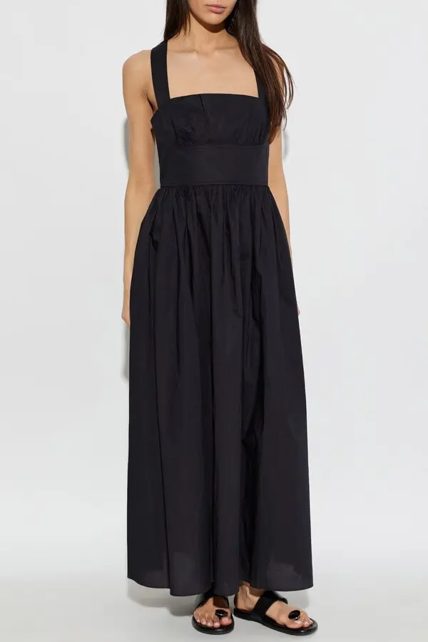 Matteau Sleeveless Maxi Dress With Criss-cross Back - Black