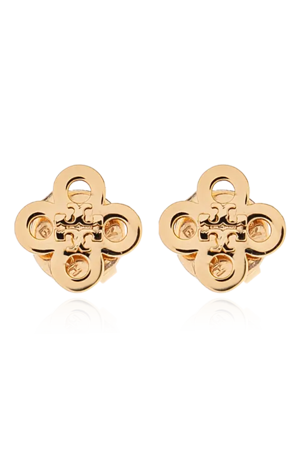 Tory Burch Logo Stud Earrings - Gold