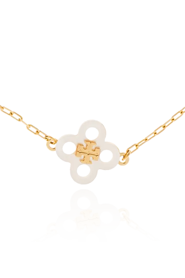 Tory Burch Tone Four-leaf Clover Charm Bracelet