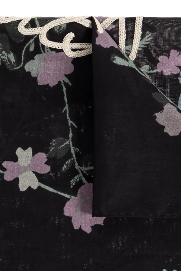 ALLSAINTS Scarf With Floral Motif