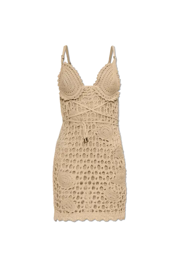 Attico Crochet Dress - Beige