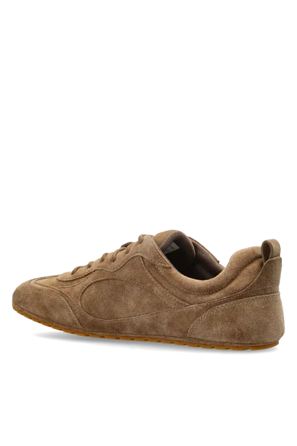 Tory Burch Suede Lace-up Sneakers - Brown