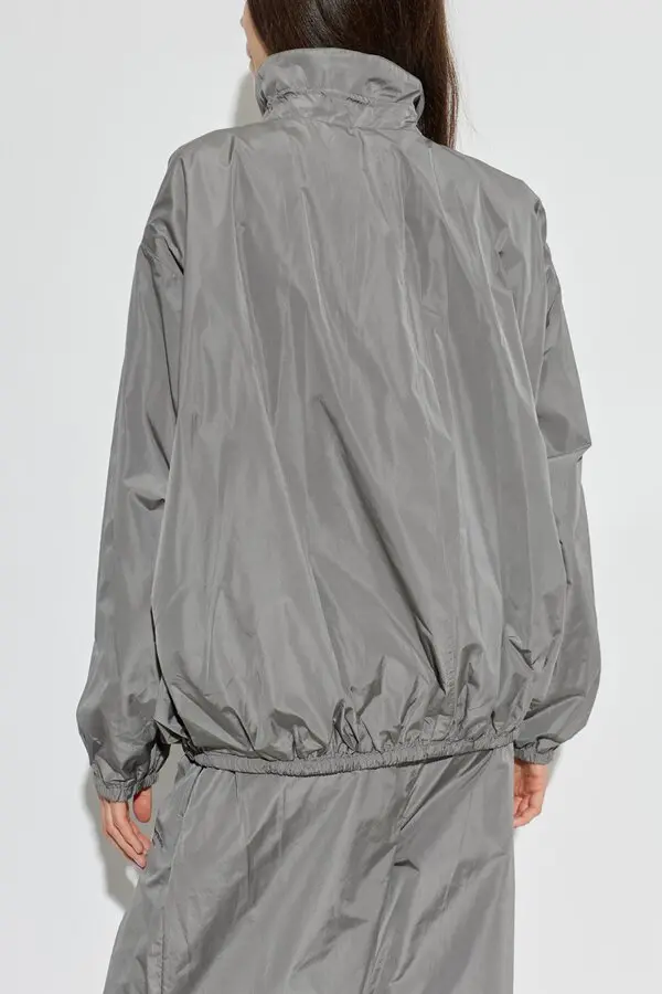 Alexander Wang Logo Zip-up Jacket - Grey