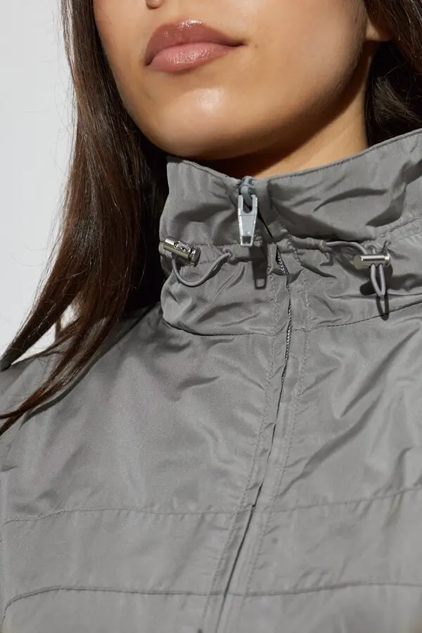 Alexander Wang Logo Zip-up Jacket - Grey