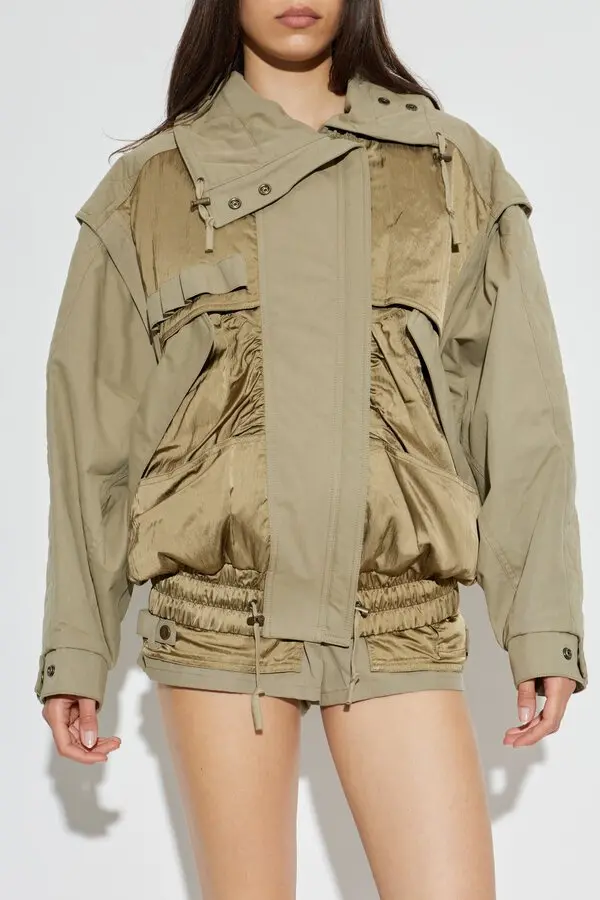 Balmain Combined Material Jacket - Green