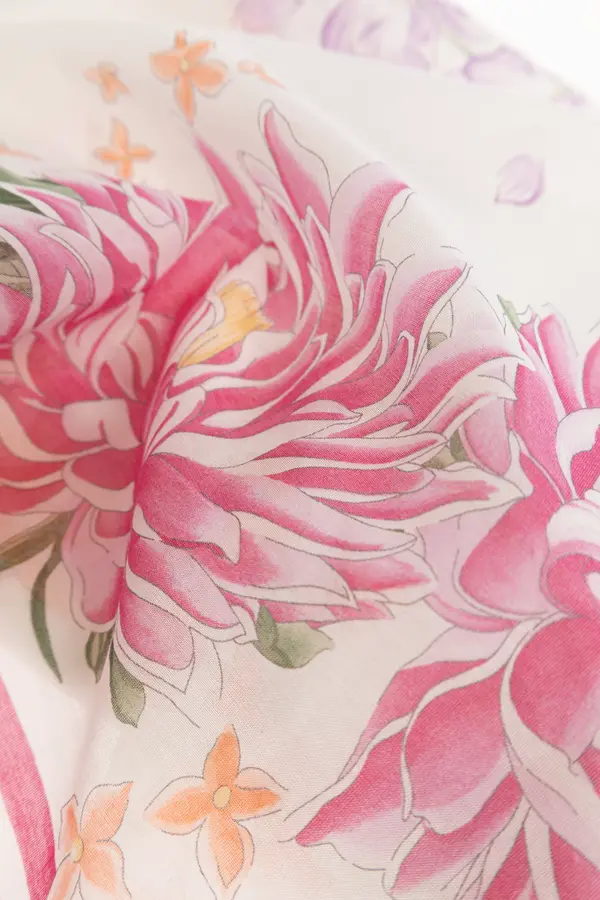 FERRAGAMO Scarf With Floral Motif