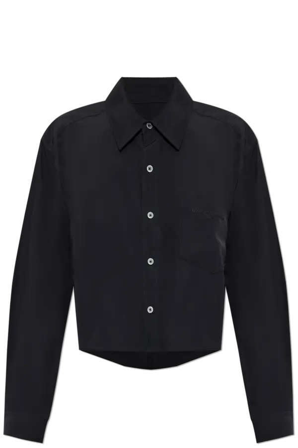 Alexander Wang Cropped Logo Shirt