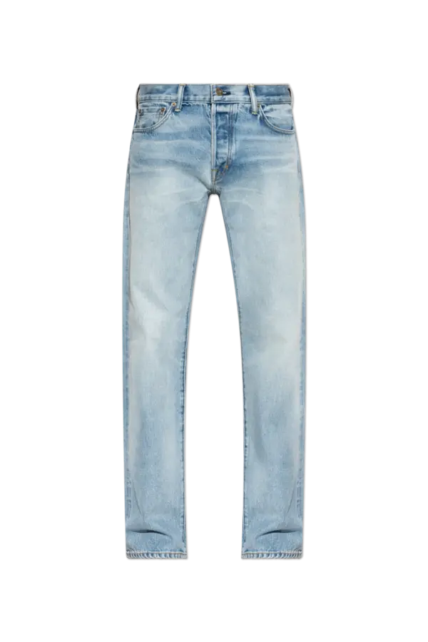 TOM FORD Straight-leg Jeans In Washed - Blue