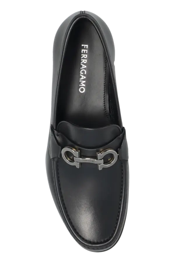 FERRAGAMO Avril Loafer Shoes - Black