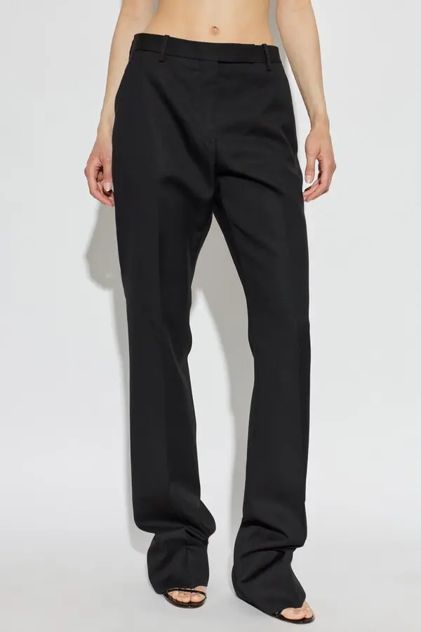 TOM FORD Tailored Creased Trousers - Black