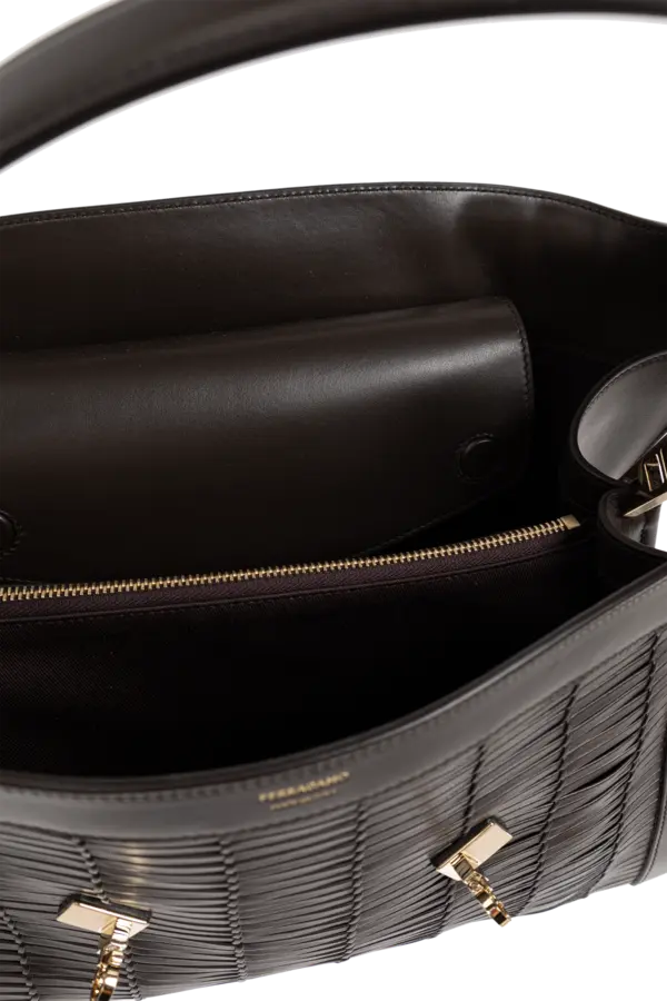 FERRAGAMO Hug" Leather Handheld Bag