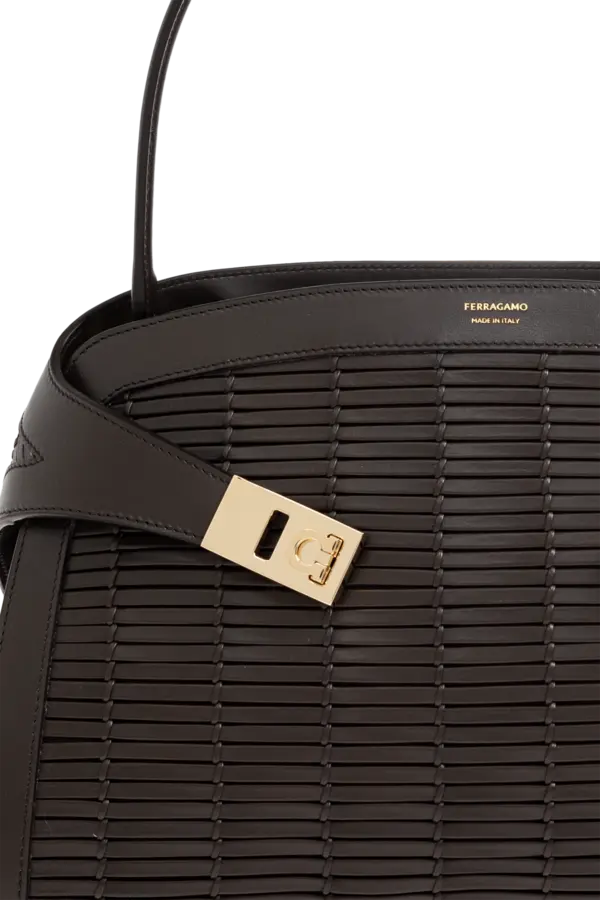 FERRAGAMO Hug" Leather Handheld Bag