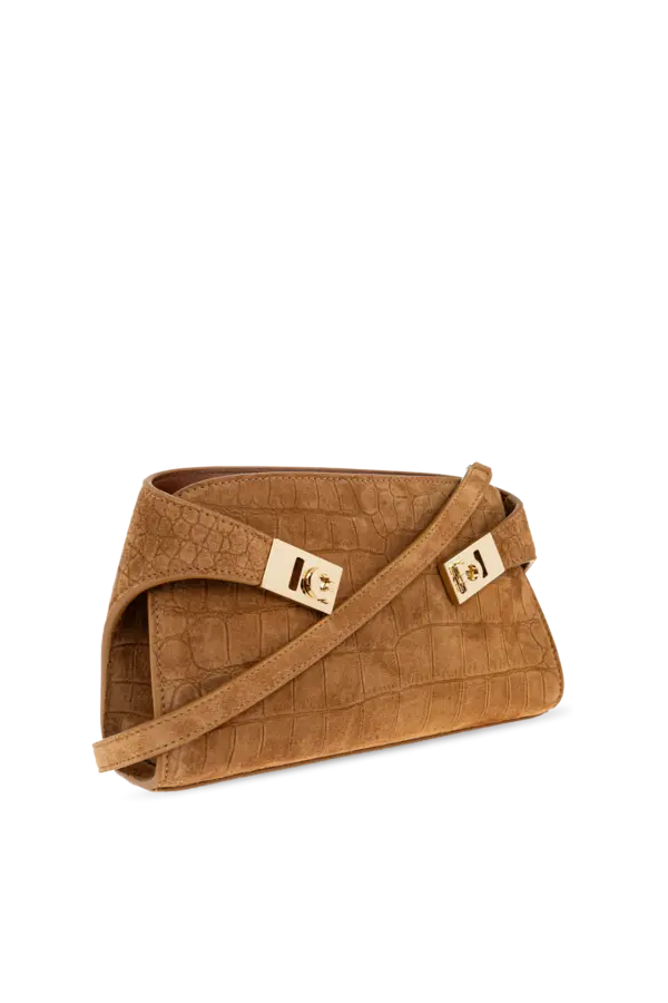 FERRAGAMO Hug" Suede Bag