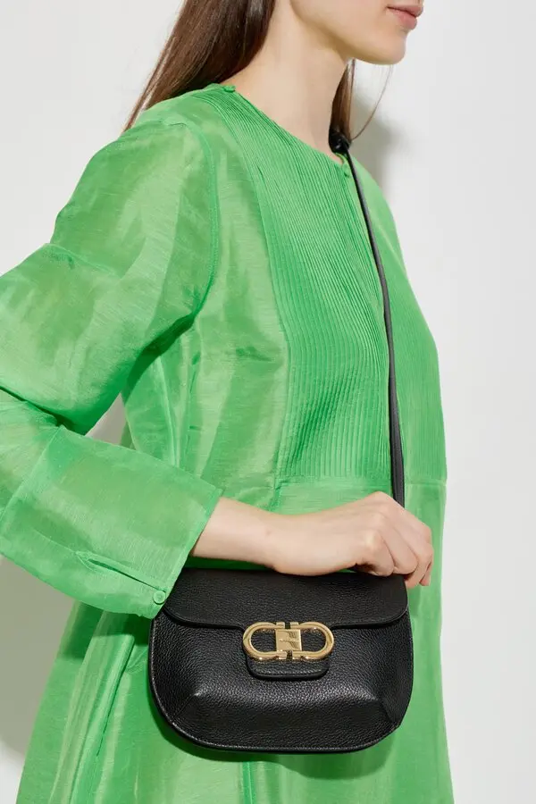 FERRAGAMO Lizzy Leather Shoulder Bag