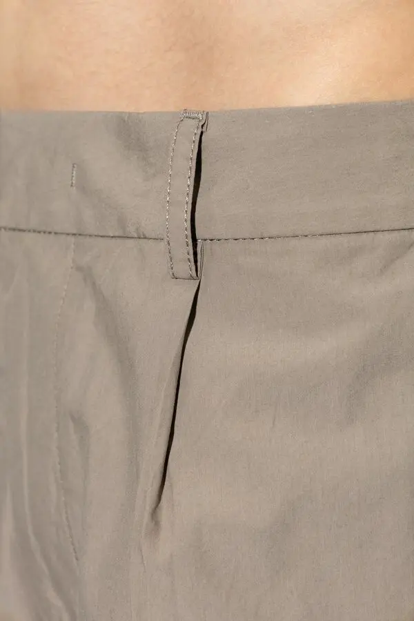 Emporio Armani Cotton Trousers With Tapered Legs