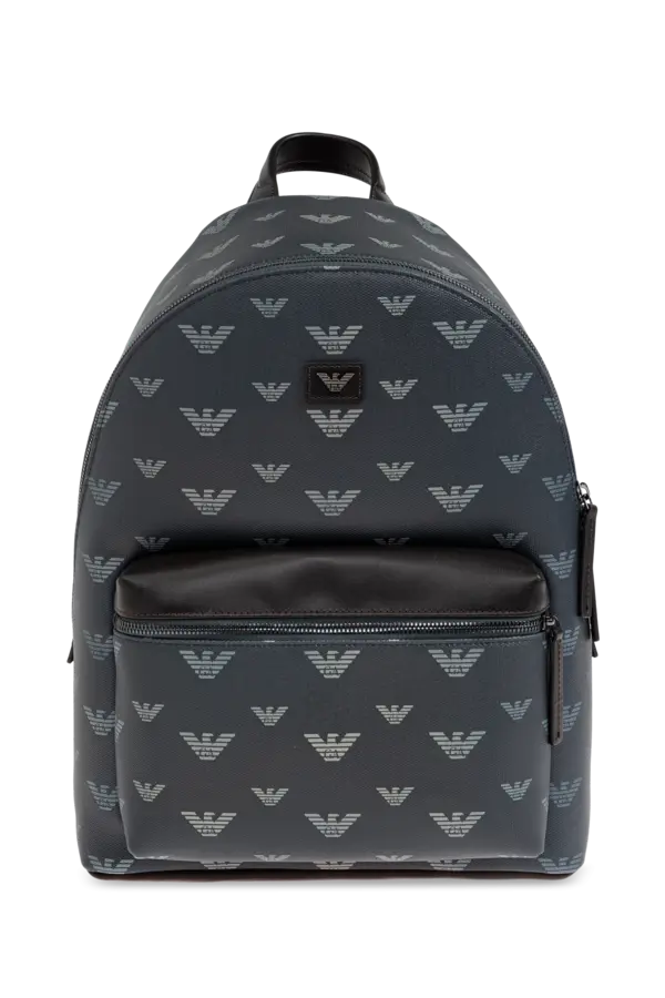 Emporio Armani Monogram Backpack - Green