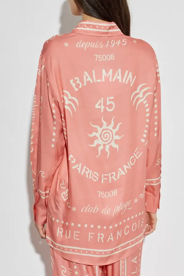 Balmain Printed Viscose Shirt