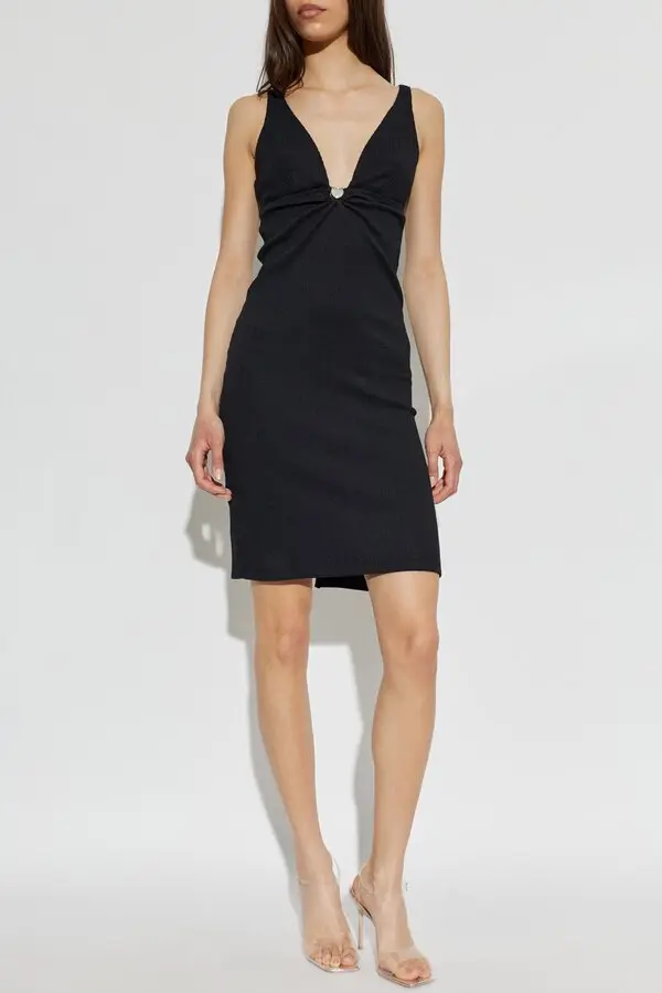 Emporio Armani Strappy Pencil Dress With Metal Detail