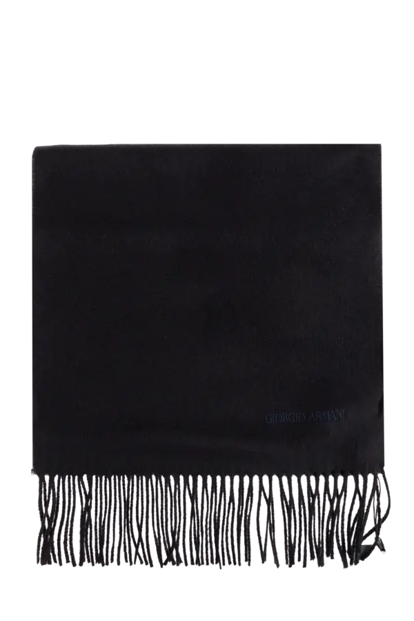 Giorgio Armani Cashmere Scarf - Navy Blue