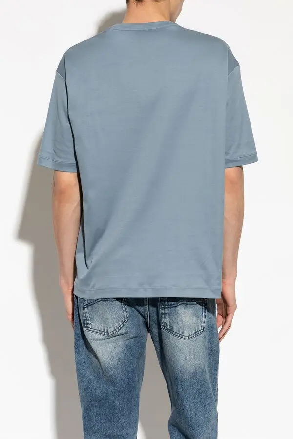 Giorgio Armani T-shirt With Embroidered Logo