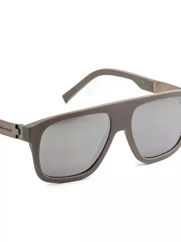 Tag Heuer Square Frame Sunglasses With Logo Detail