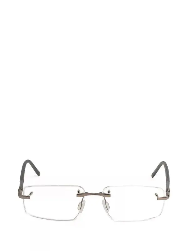 Tag Heuer Rectangle Rimless Eyeglasses - Grey