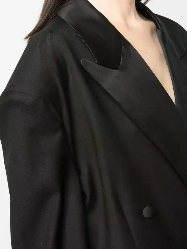 ALMAZ Double-breasted Oversized Tuxedo Blazer