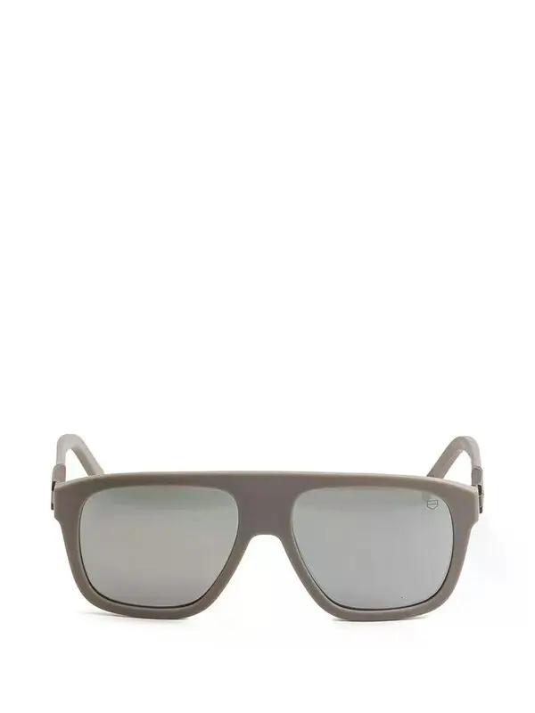 Tag Heuer Square Frame Sunglasses With Mirrored Lenses