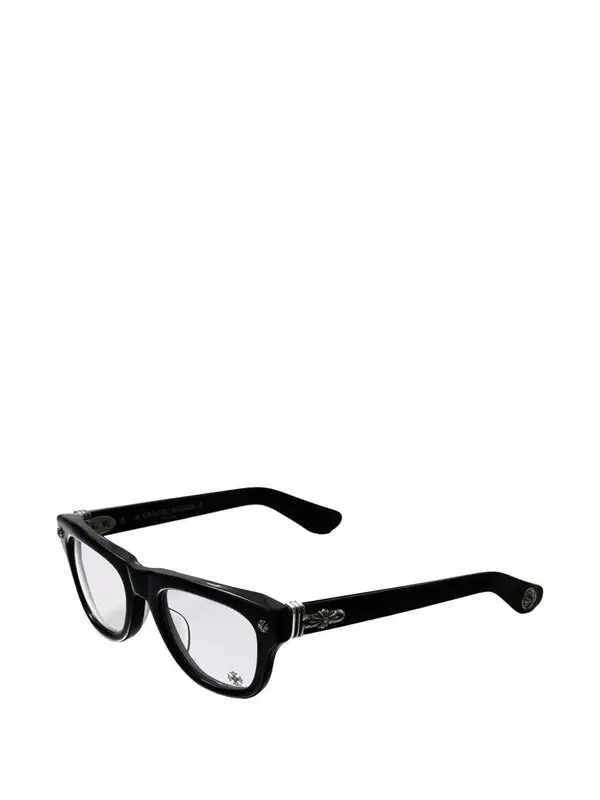 Chrome Hearts Square Frame Eyeglasses - Black
