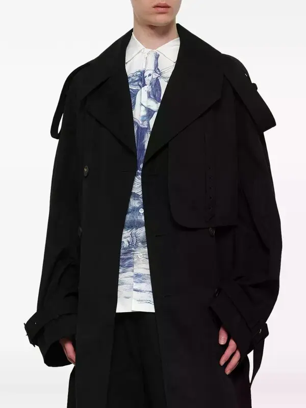 EGONLAB Double-breasted Unlined Trench Coat