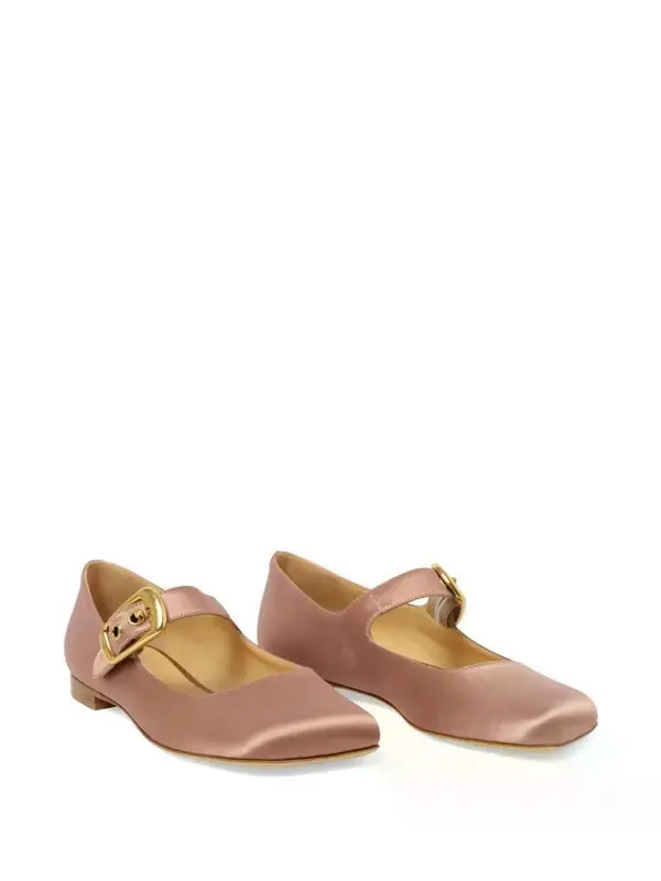 Chloé Polly Buckle-strap Ballet Flats - Pink